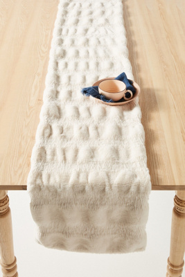Apres Ski Faux Fur Table Runner | Anthropologie