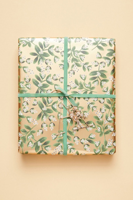 Rifle Paper Co. Mistletoe Wrapping Paper Roll | Anthropologie