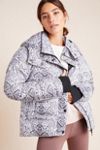 Highland Snake-Printed Puffer Jacket | Anthropologie