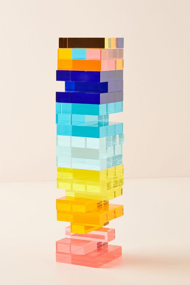 Sunnylife Lucite Holiday Jumbling Tower | AnthroLiving