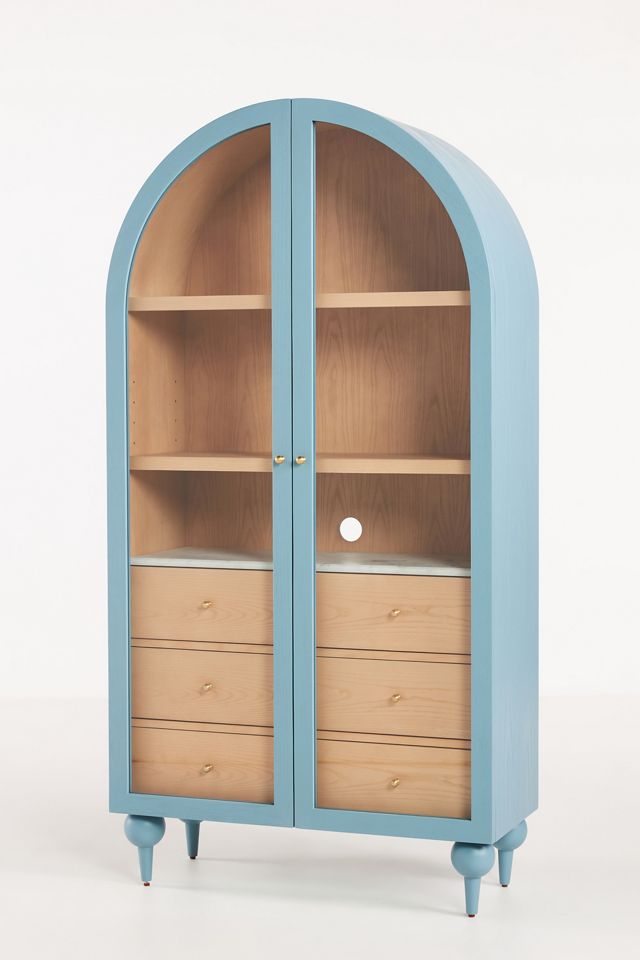 The Fern Marble Top Three-Drawer Storage Cabinet | AnthroHome