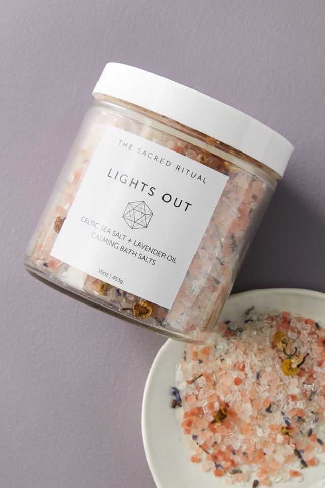 The Sacred Ritual Lights Out Bath Salts | Anthropologie