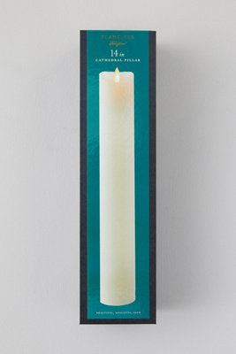 Stargazer Flameless Cathedral Pillar Candle | Anthropologie