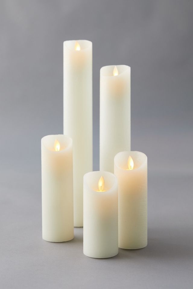 Stargazer Flameless Cathedral Pillar Candle | AnthroHome