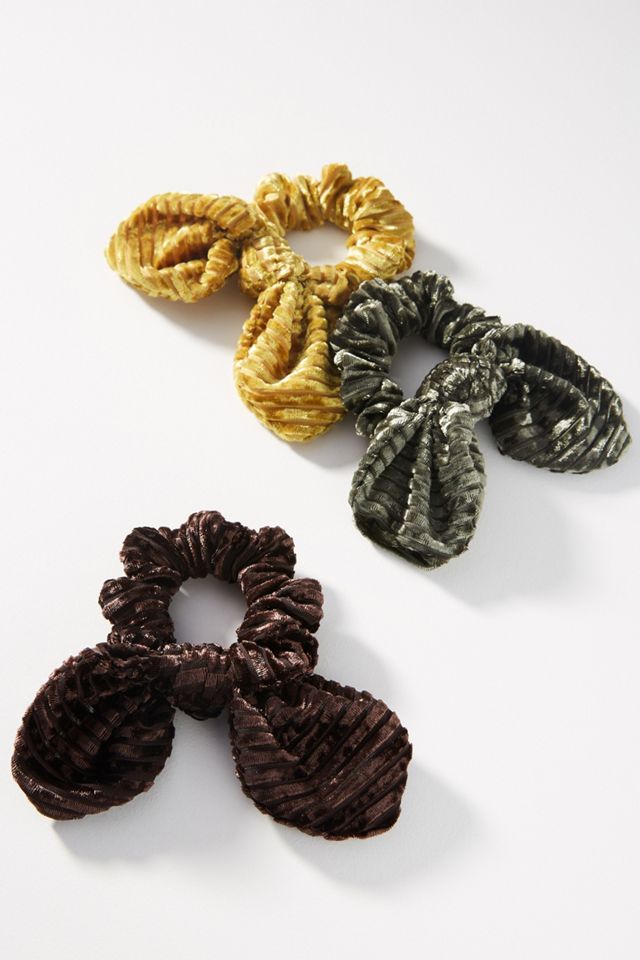 Darrah Velvet Ponytail Holder Set | Anthropologie