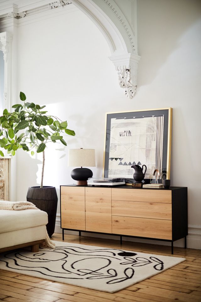 Cait Wooden Table Lamp | AnthroLiving