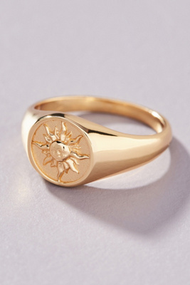 Sun Signet Ring | Anthropologie
