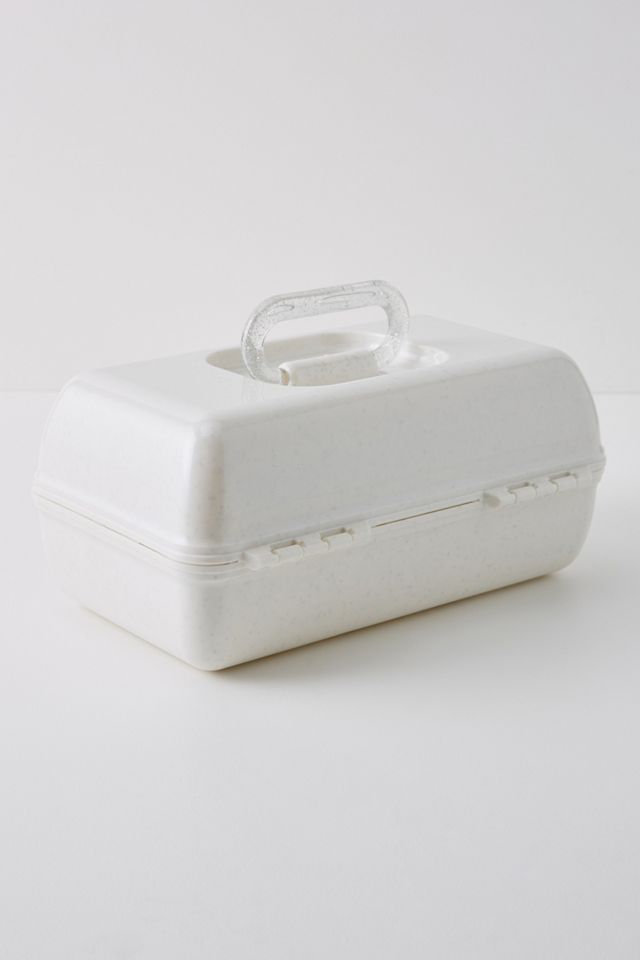 Caboodles White Sparkle On-The-Go-Girl Makeup Case | Anthropologie
