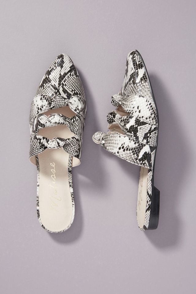 Matisse Knotted Pointed-Toe Slides | Anthropologie