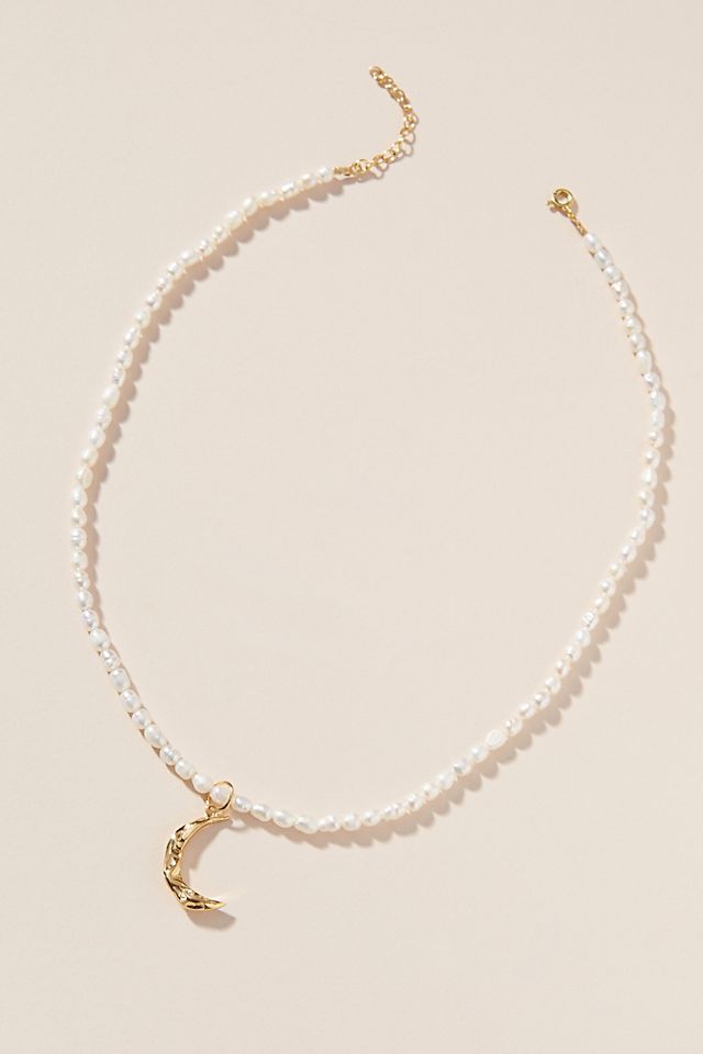 Hermina Athens Melies Pearl Pendant Necklace | Anthropologie Hermina Athens Melies Pearl Pendant Necklace | Anthropologie