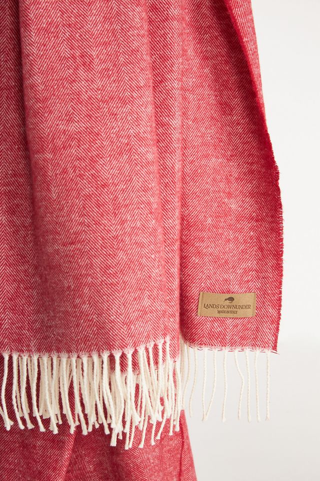 Solid Herringbone Throw Blanket | AnthroLiving