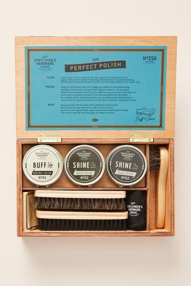 Shoe Shine Box Kit | Anthropologie