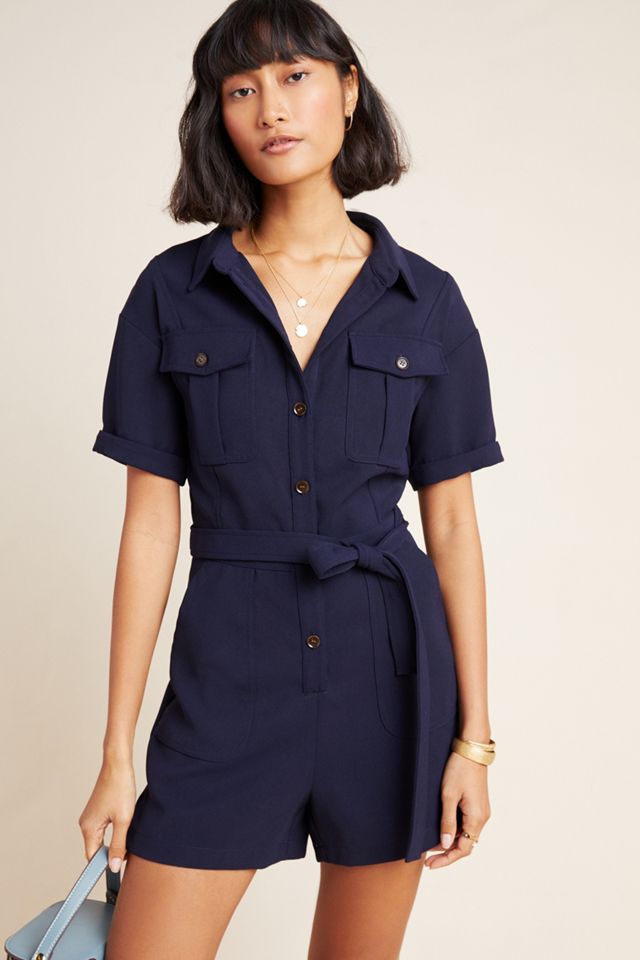 Delton Utility Romper | Anthropologie