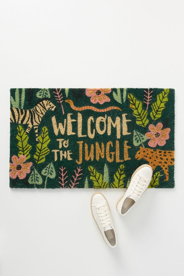 Welcome To The Jungle Doormat | Anthropologie