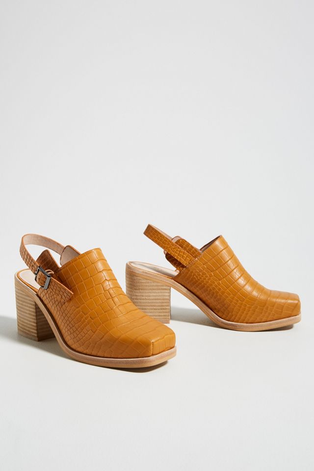 Intentionally Blank Honcho Slingback Heeled Clogs | Anthropologie