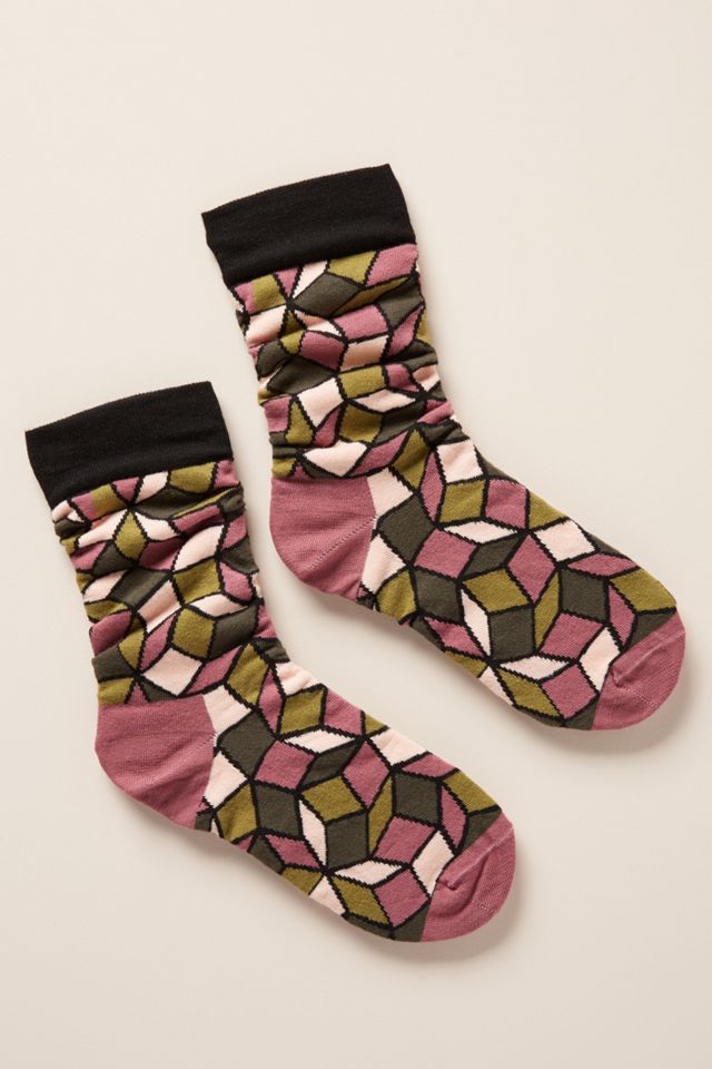 Stained Glass Crew Socks | Anthropologie