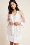 Laguna Embroidered Robe | Anthropologie