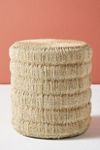 Pandan Rope Drum Side Table | AnthroLiving