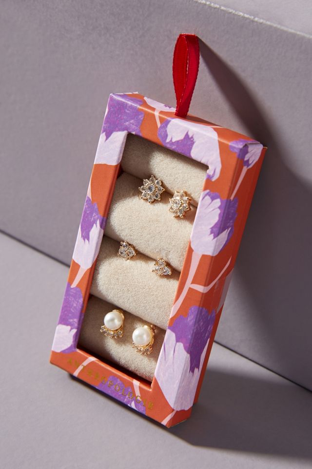 Flora Post Earring Set | Anthropologie