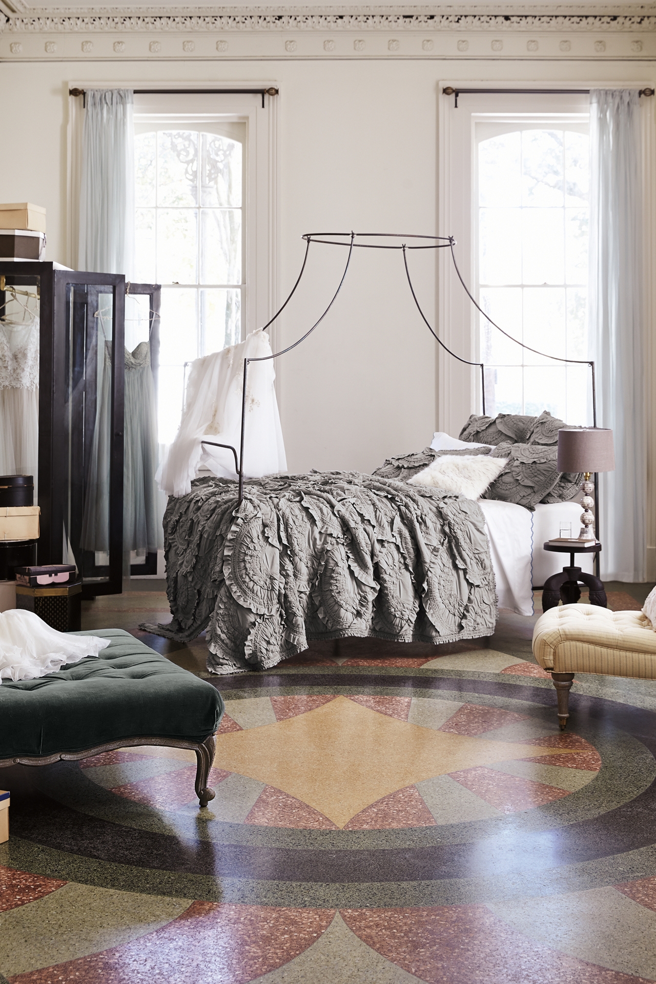Anthropologie Campaign Canopy Bed MarketFair Shoppes