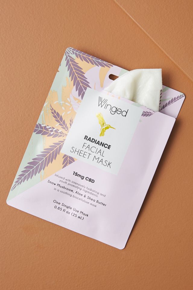 Winged Radiance Facial Sheet Mask | Anthropologie