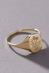 Claus Wildflower Signet Ring | Anthropologie