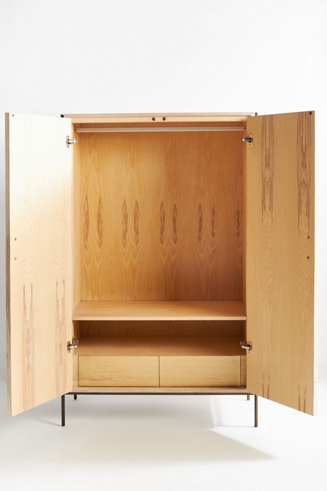 Rulo Reclaimed Spalted Oak Armoire | Anthropologie