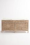 Handcarved Lombok Double Bathroom Vanity | Anthropologie