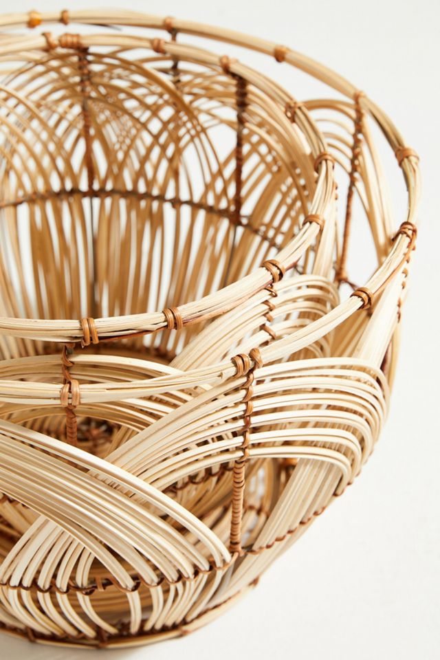 Looped Rattan Baskets, Set of 2 | Anthropologie