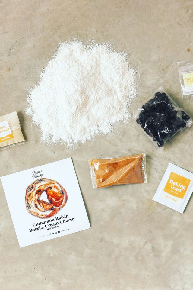 Cinnamon Raisin Bagel + Cream Cheese Making Kit | Terrain