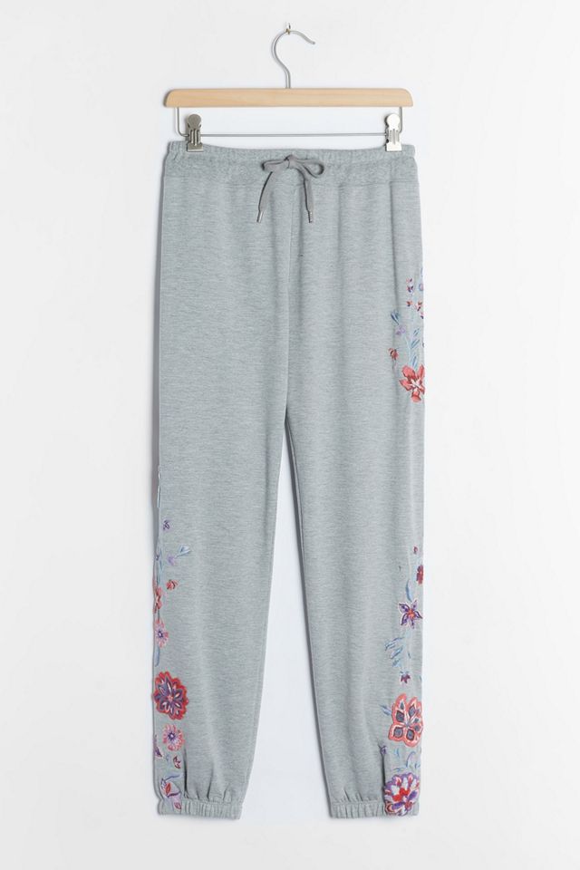 Teddy Embroidered Joggers | Anthropologie
