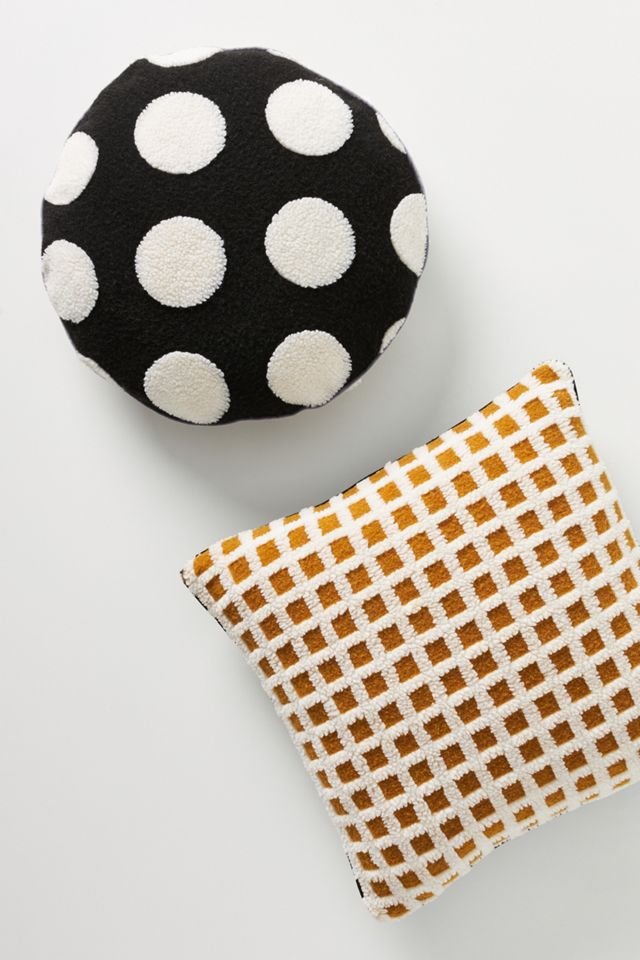 Sherpa Grid Pillow | Anthropologie