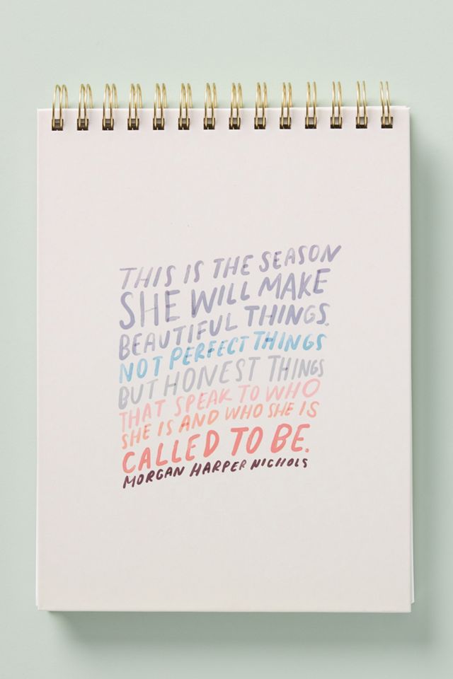 Morgan Harper Nichols This Is The Season Spiral Notepad | AnthroLiving
