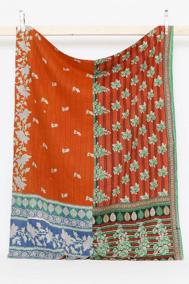 Anchal Twin Kantha Quilt No. T190938 | Anthropologie
