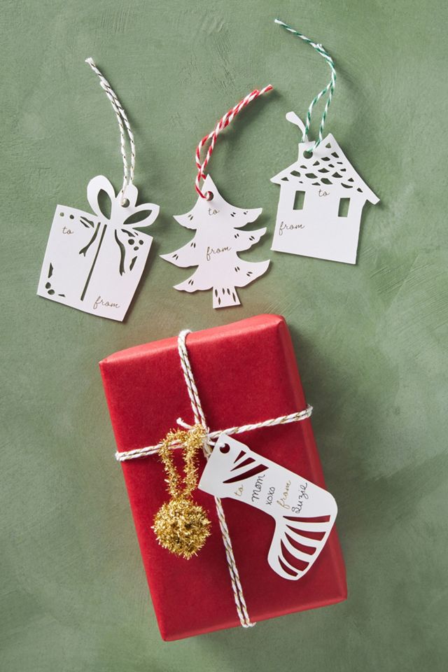 Annie Howe Papercuts Holiday Gift Tags, Set of 12 | Anthropologie