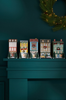 George & Viv Light-Up Holiday Village | AnthroHome
