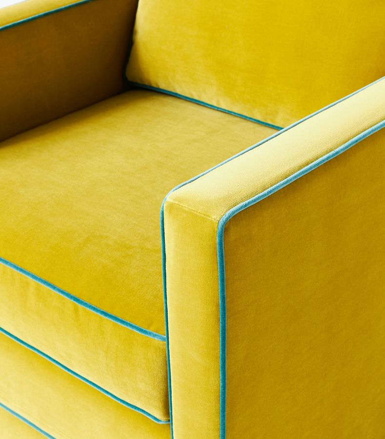 Carroll Contrast Piping Sofa | Anthropologie