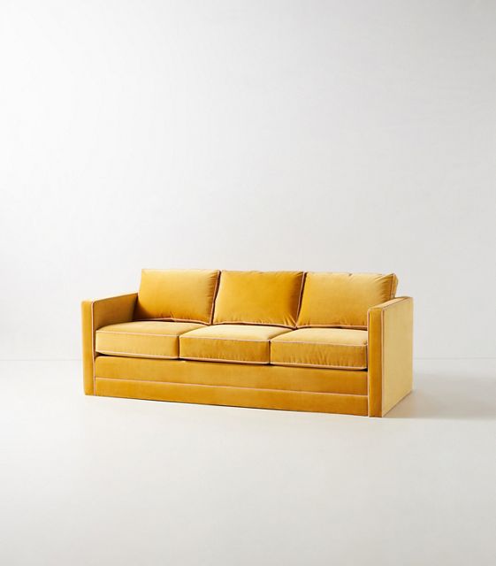 Carroll Contrast Piping Sofa | AnthroLiving