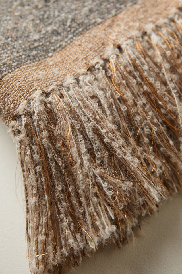 Alpaca Wide Stripe Throw | Terrain