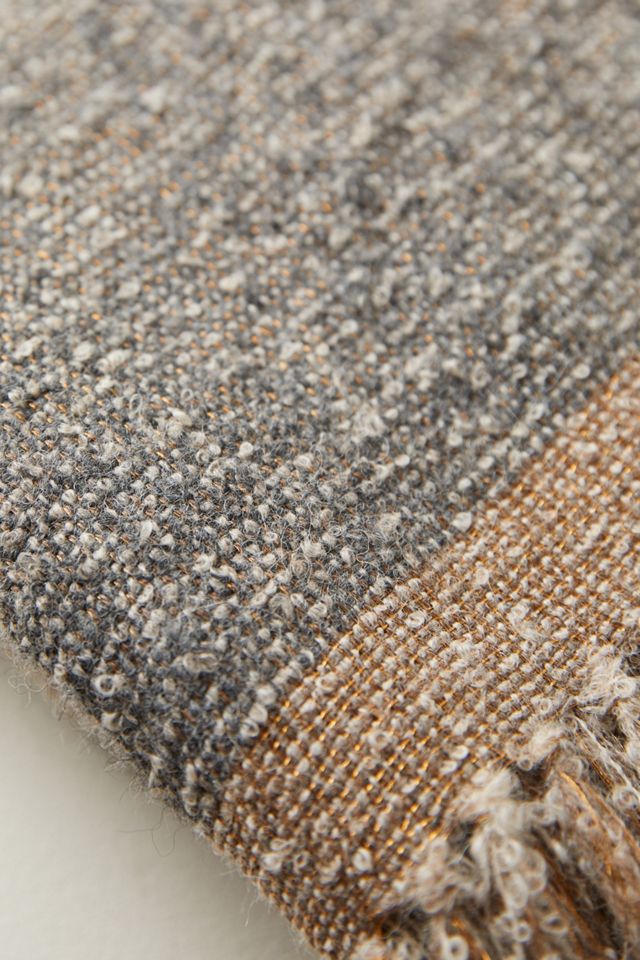 Alpaca Wide Stripe Throw | Terrain