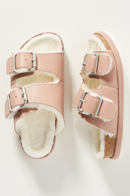 J/Slides Lynx Shearling-Lined Slippers | Anthropologie