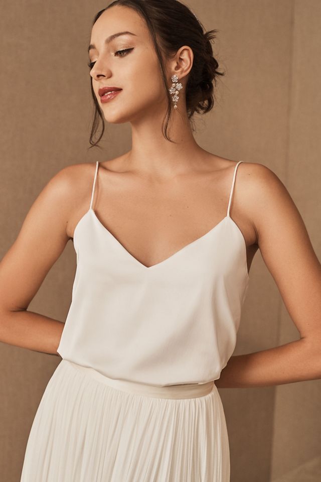 Catherine Deane Mia V-Neck Bridal Camisole | Anthropologie