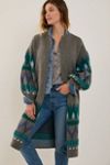 Kai Embroidered Duster Cardigan | Anthropologie