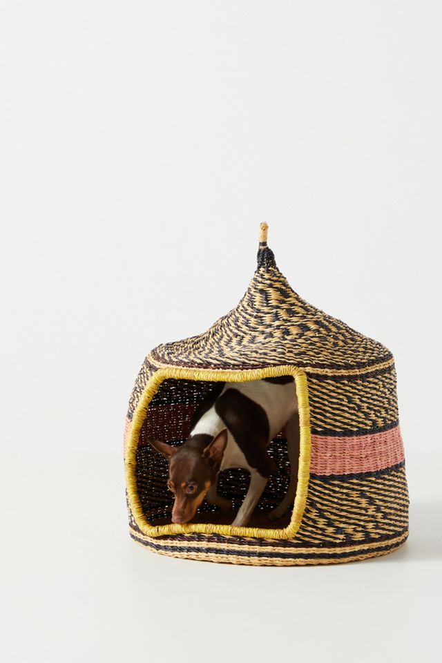 Handwoven Lulua Pet Bed | Anthropologie