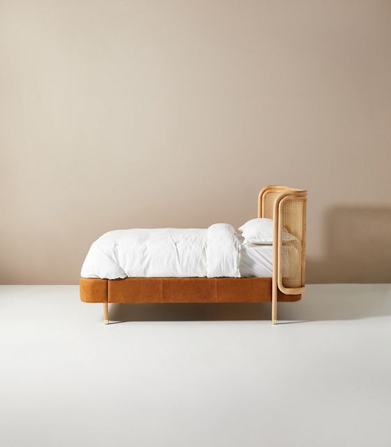 Heatherfield Leather Bed | AnthroLiving