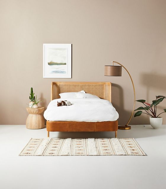 Heatherfield Leather Bed | AnthroLiving