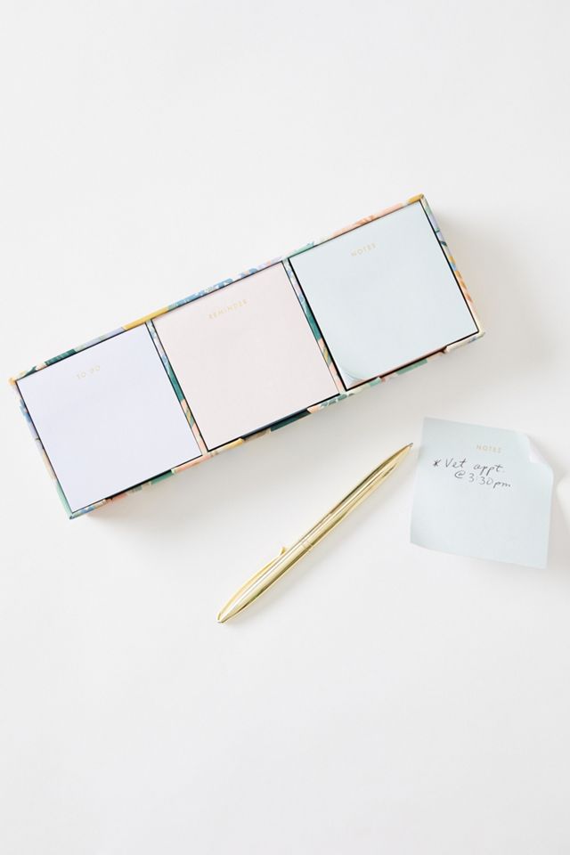 Rifle Paper Co. Luisa Sticky Note Trio | AnthroLiving