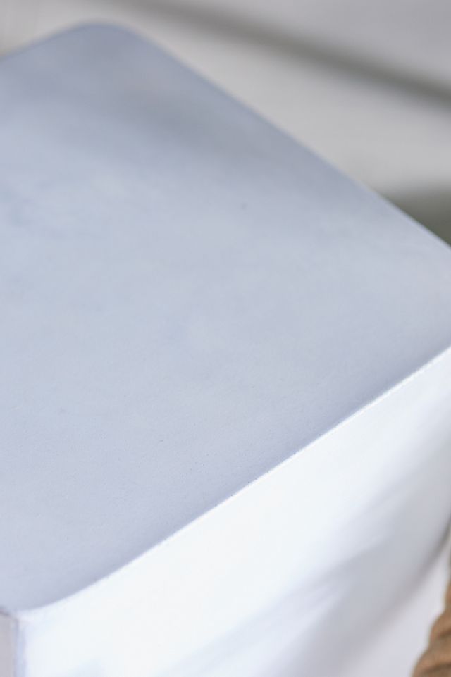 Rope Concrete Stool, Square | Terrain