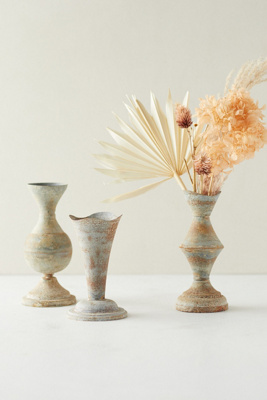 Aged Iron Column Bud Vase | AnthroLiving