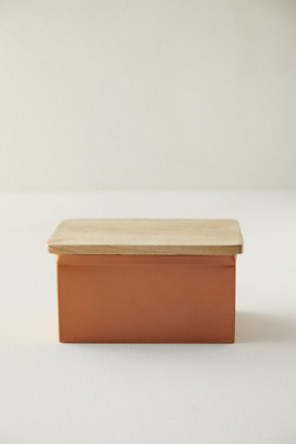 Copper Storage Box with Wood Lid | Terrain